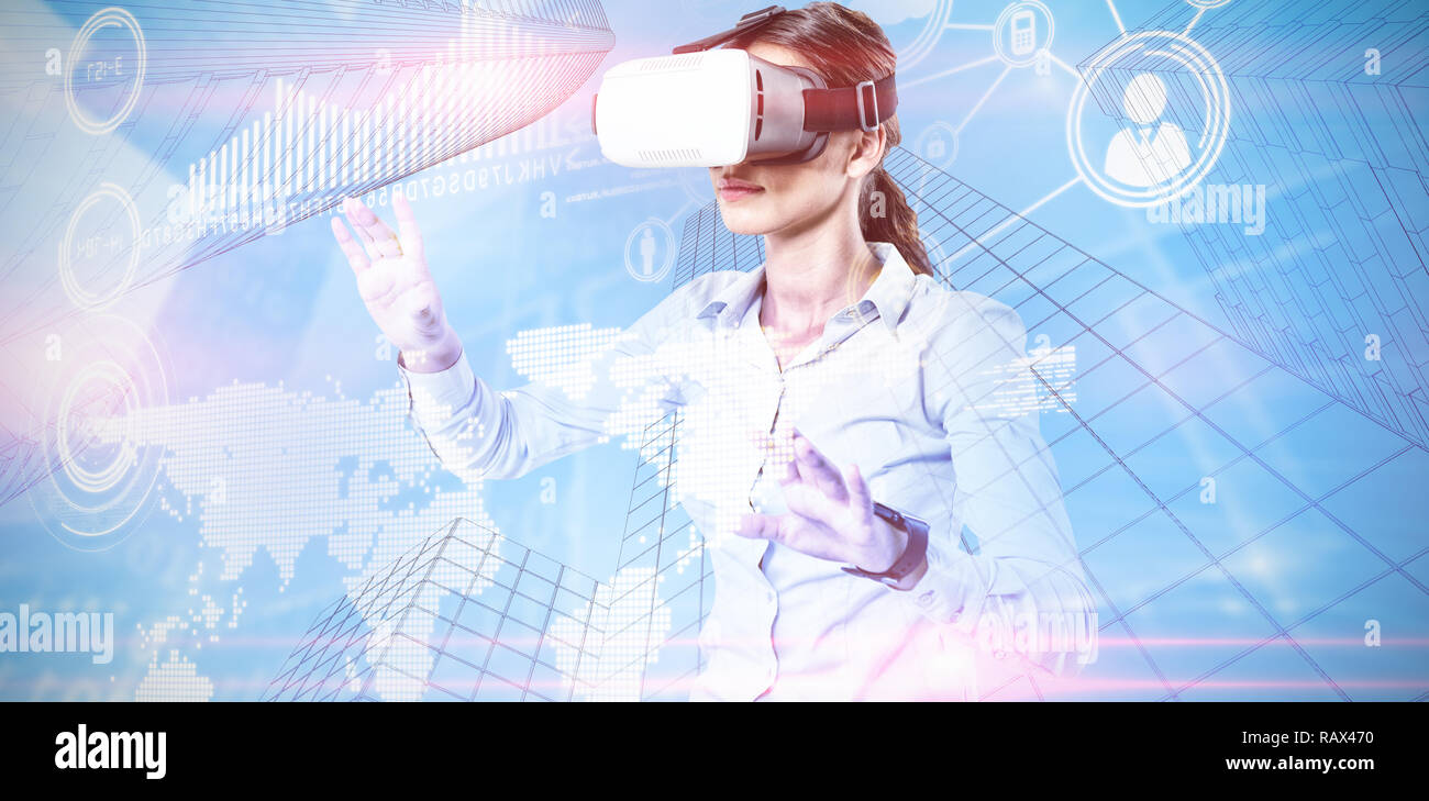 Smartwatch virtual screen map hi-res stock photography and images - Alamy