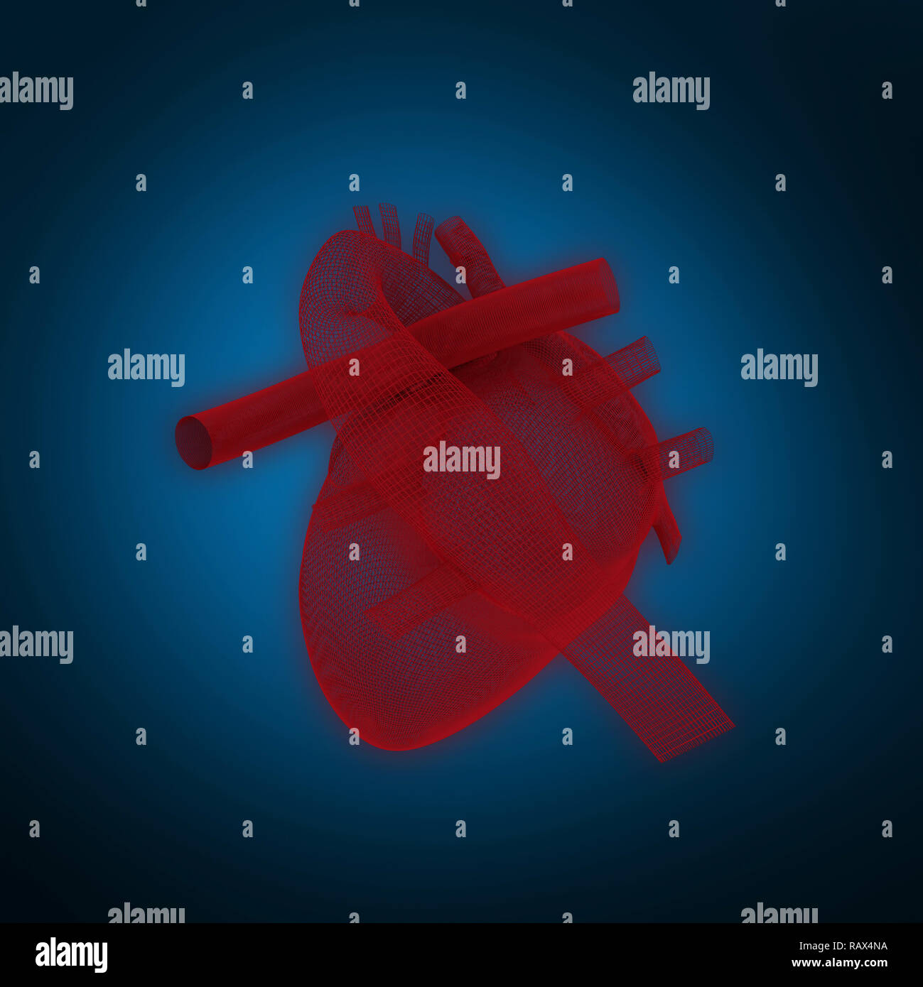 Composite image of 3d illustration of human heart Stock Photo - Alamy