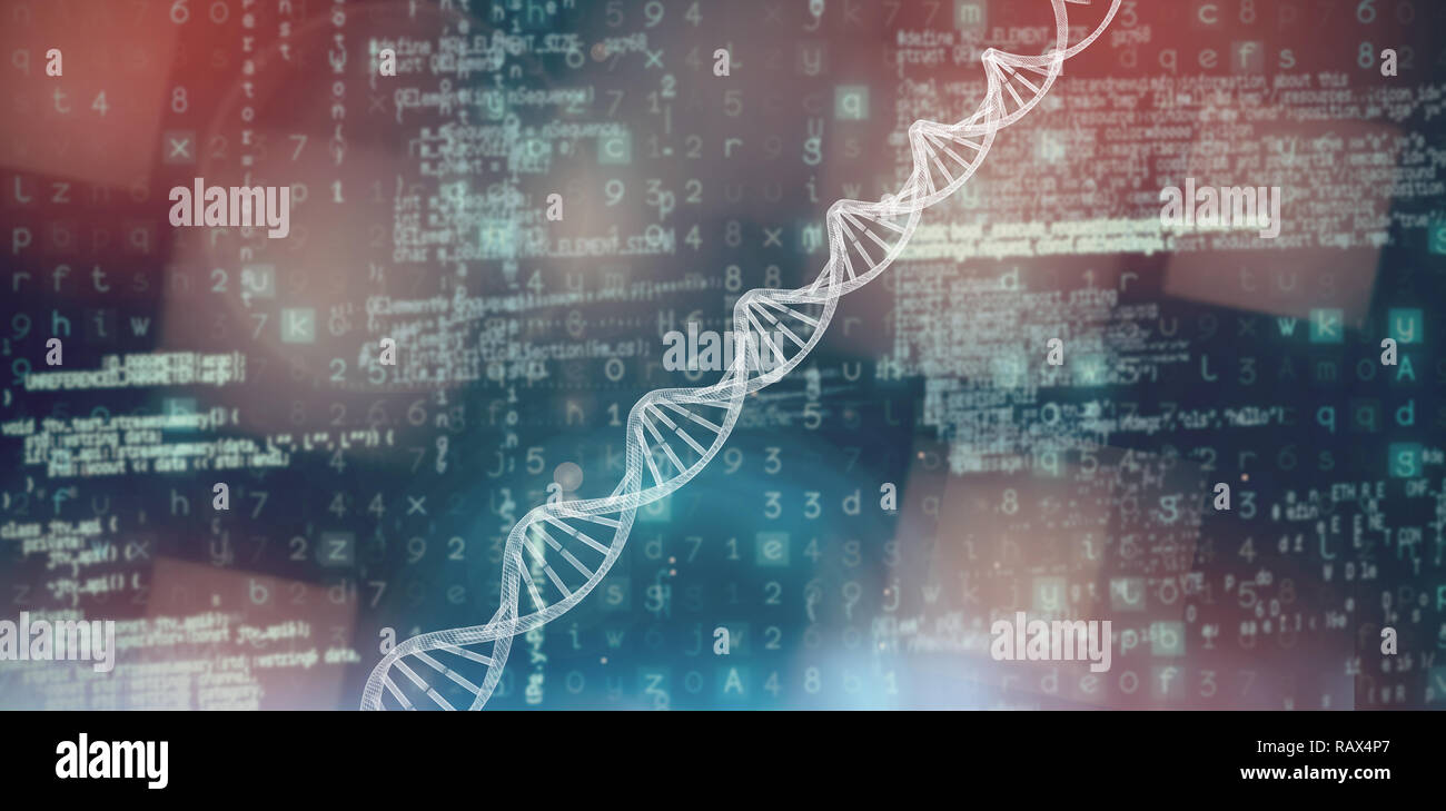 Composite image of 3d composite image of dna Stock Photo - Alamy