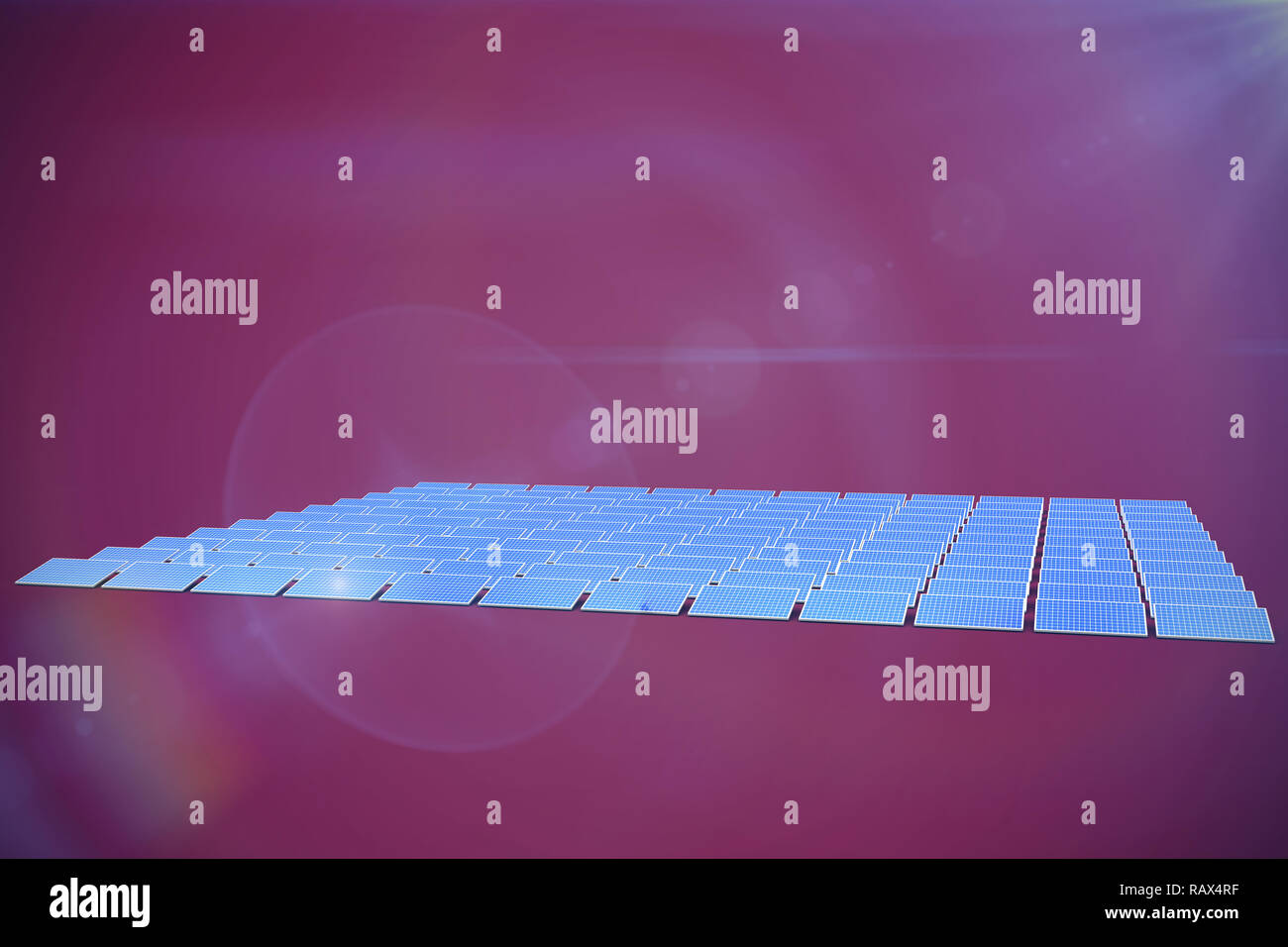 Composite image of blue solar panels Stock Photo - Alamy