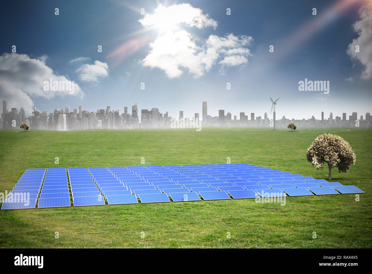 Blue solar panels hi-res stock photography and images - Alamy