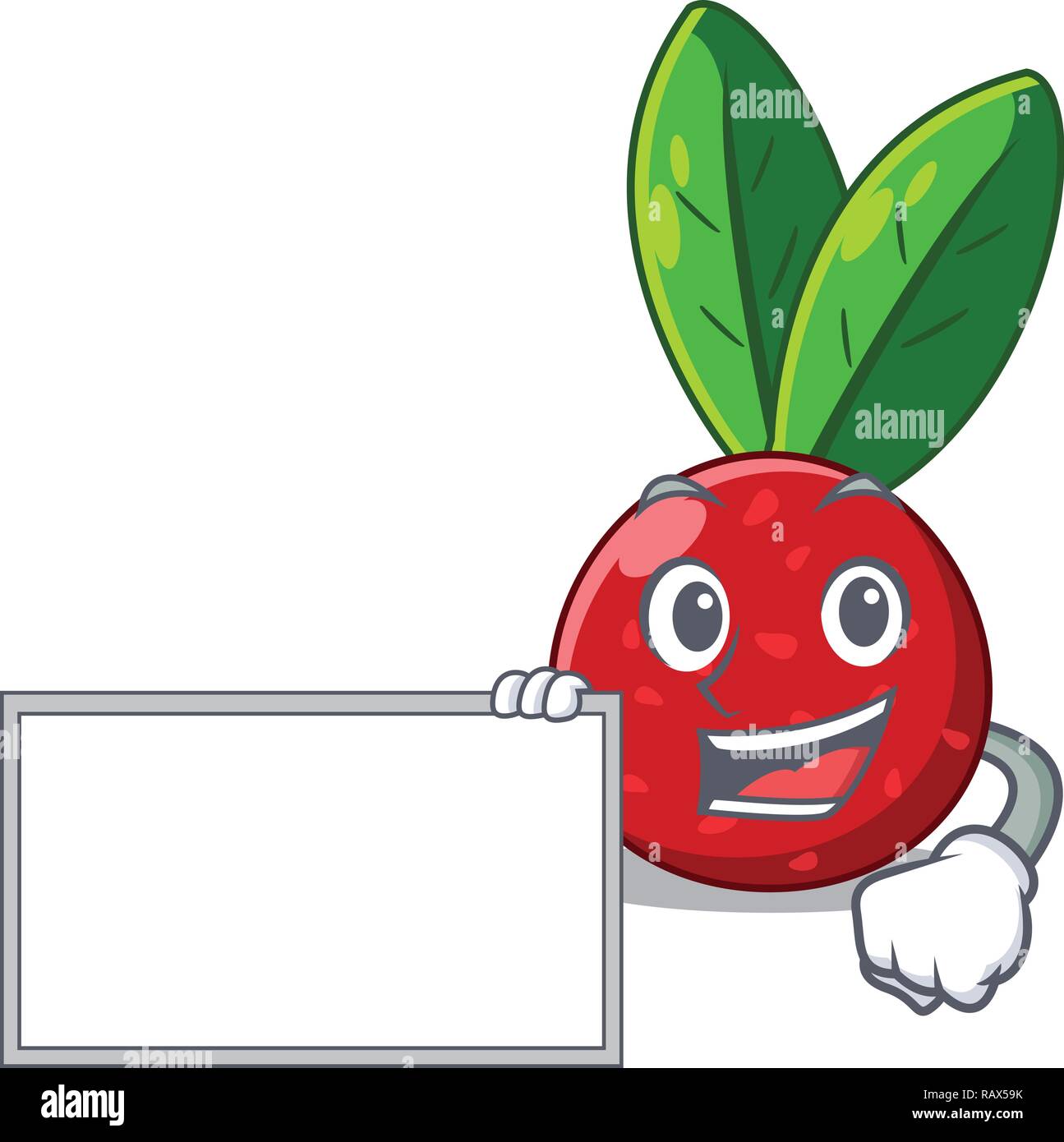 With board yangmei fruit in a cartoon basket Stock Vector Image & Art ...