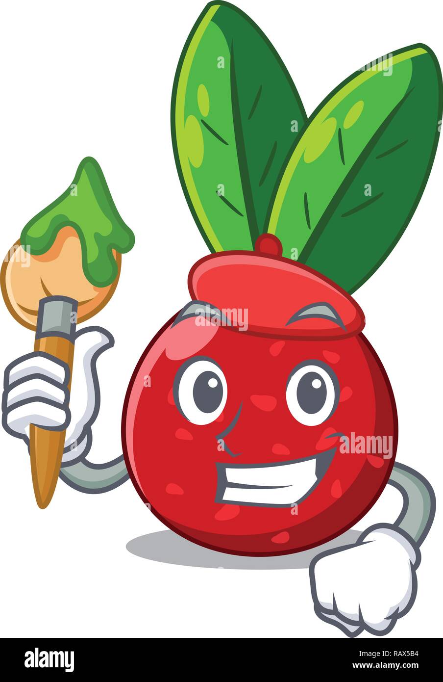 Artist yangmei fruit in a cartoon basket Stock Vector Image & Art - Alamy