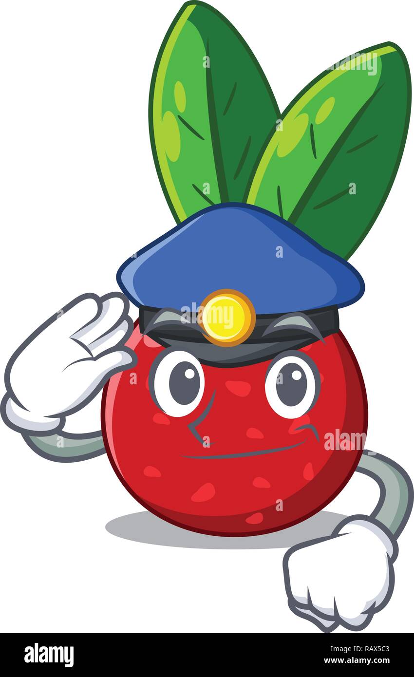 Police yangmei fruit in a cartoon basket Stock Vector Image & Art - Alamy