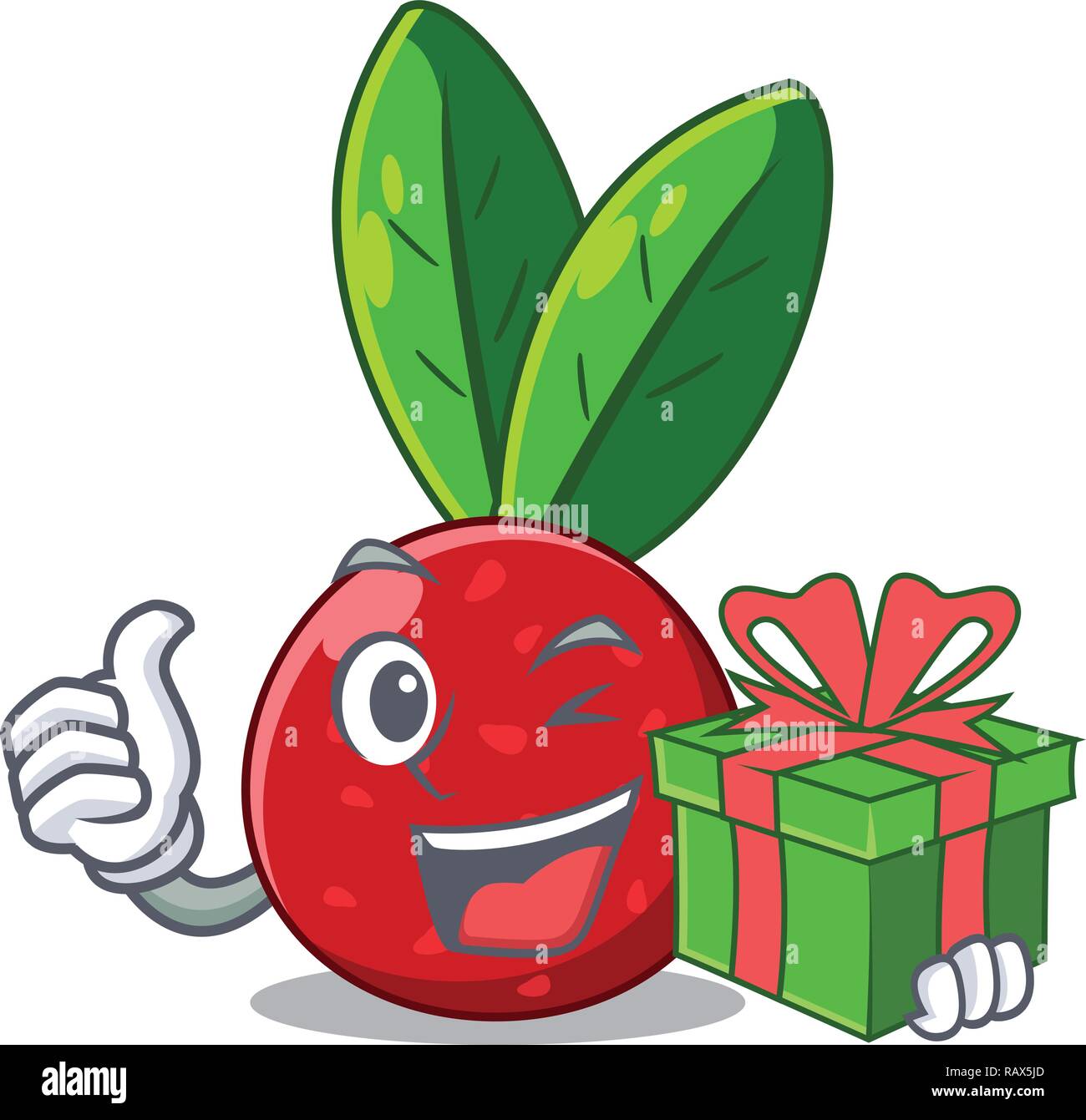 With gift fruit yangmei in the cartoon fridge Stock Vector Image & Art ...