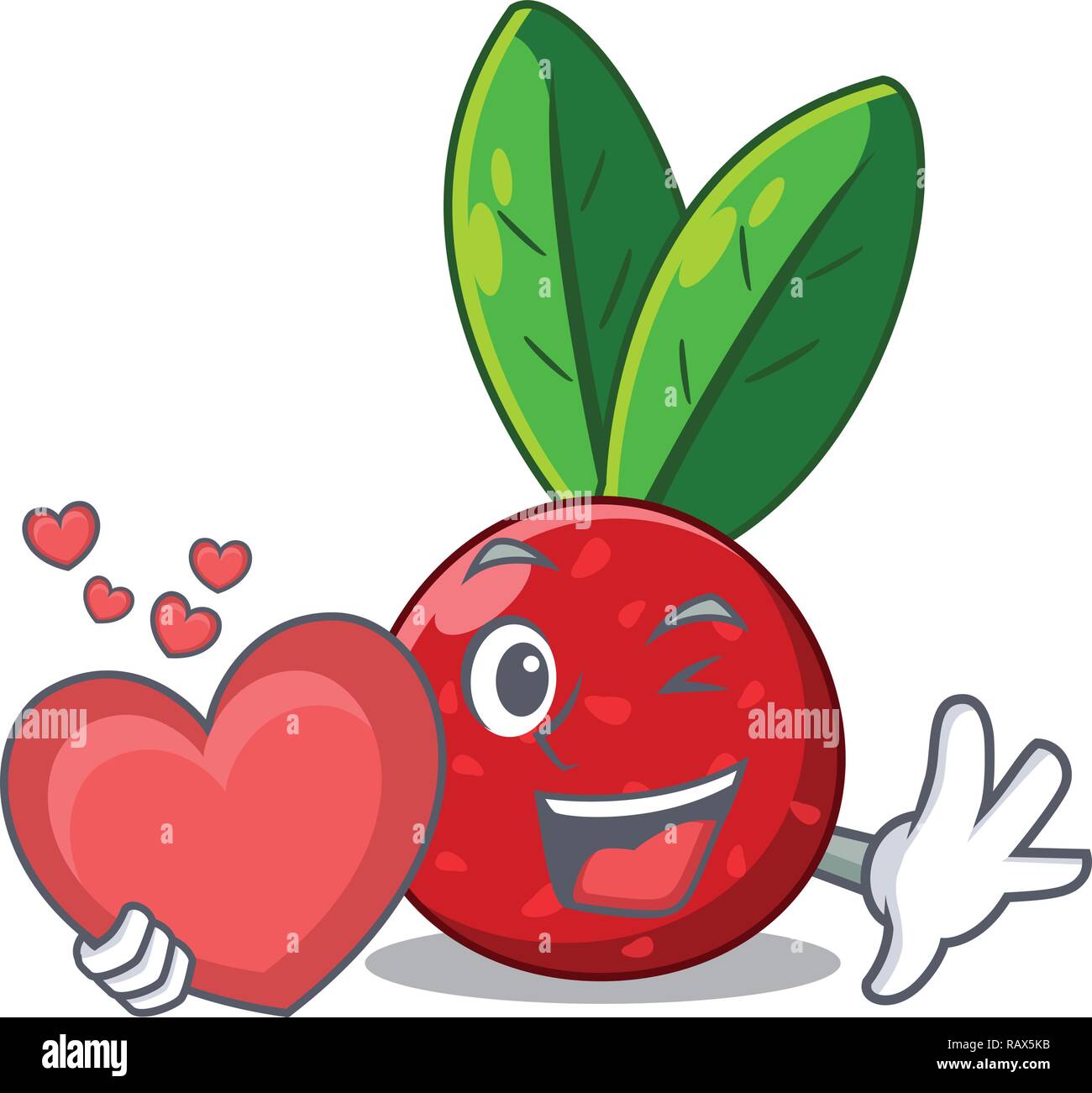 With heart fruit yangmei in the cartoon fridge Stock Vector Image & Art ...