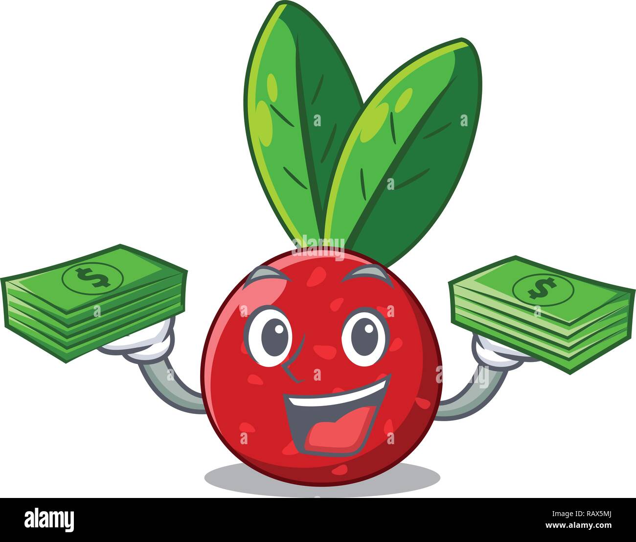 With money bag fruit yangmei in the cartoon fridge Stock Vector Image ...