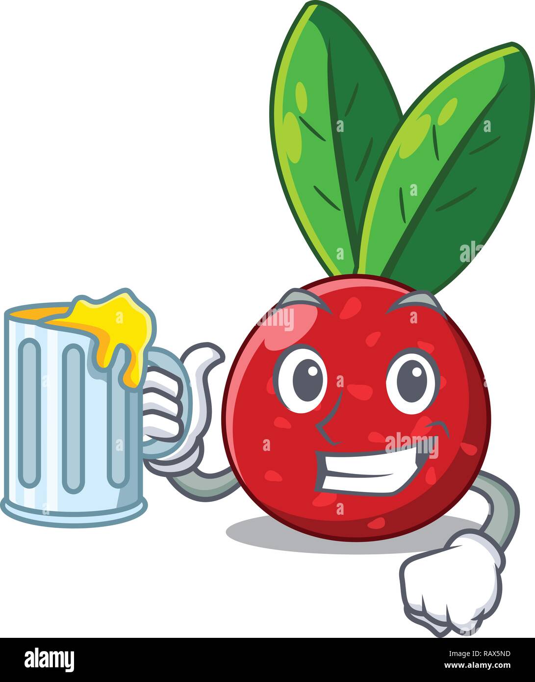 With juice fruit yangmei in the cartoon fridge Stock Vector Image & Art ...