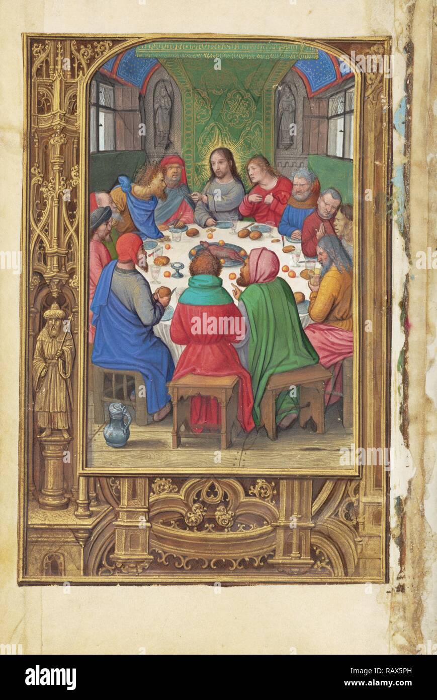 The Last Supper, Simon Bening, Flemish, about 1483 - 1561, Bruges ...
