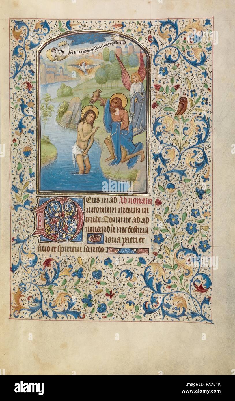 The Baptism of Christ, Willem Vrelant, Flemish, died 1481, active 1454 ...