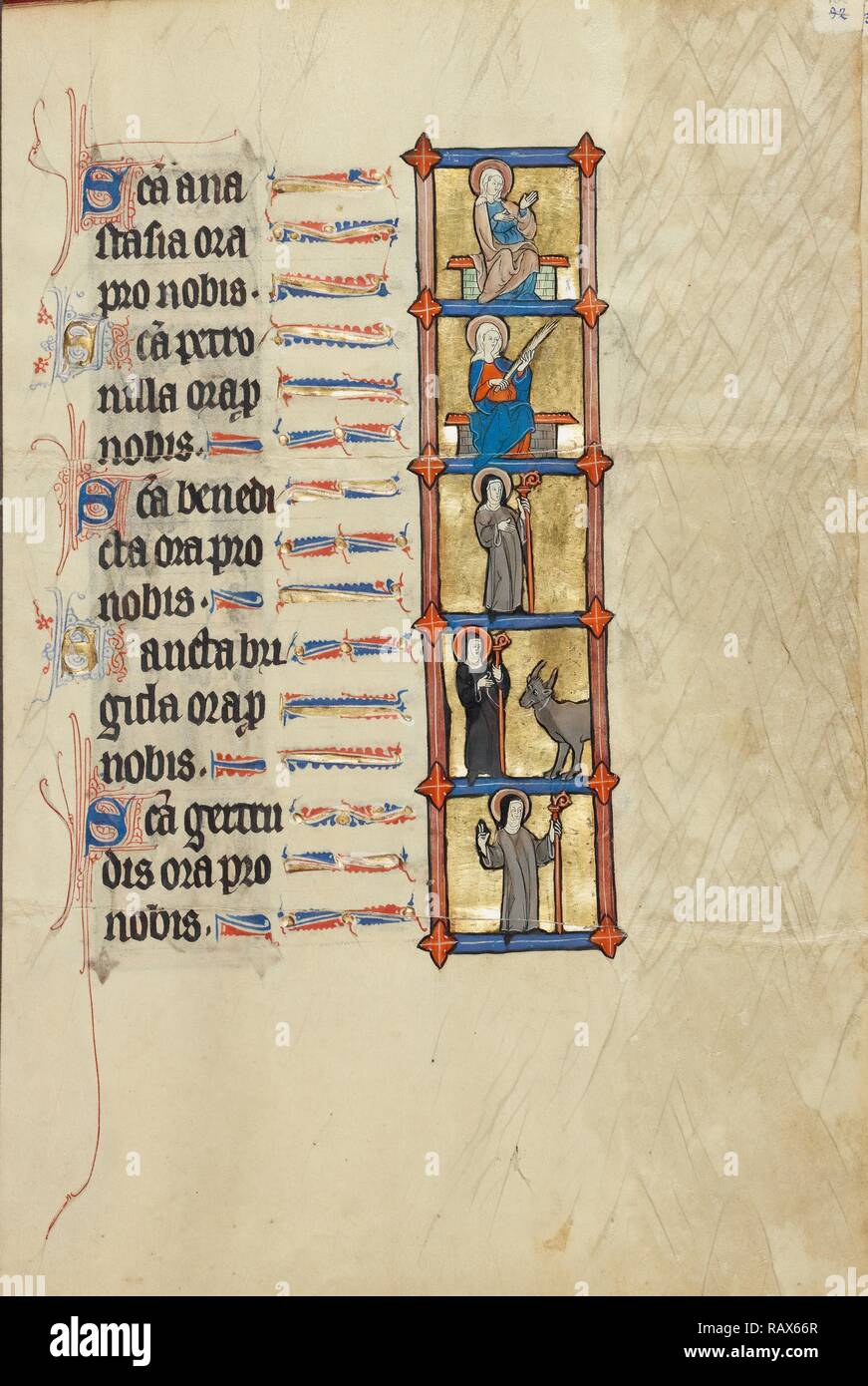 Saint Anastasia Enthroned, Saint Petronilla, Abbess Benedicta with a ...