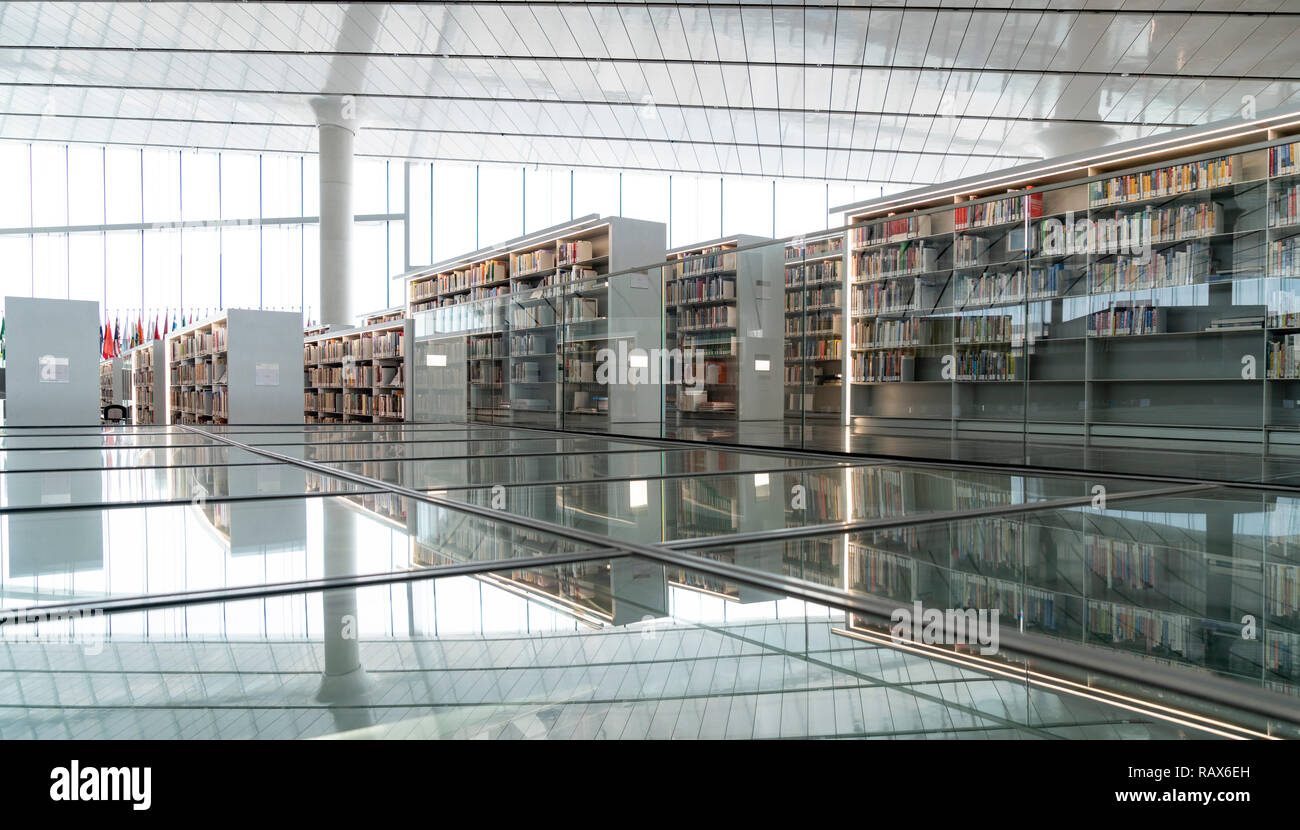 New Qatar national Library in Education City, Doha, Qatar. Architect ...