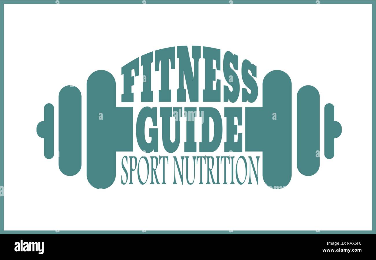 Fitness guide text. Gym and Fitness relative image Stock Vector Image ...