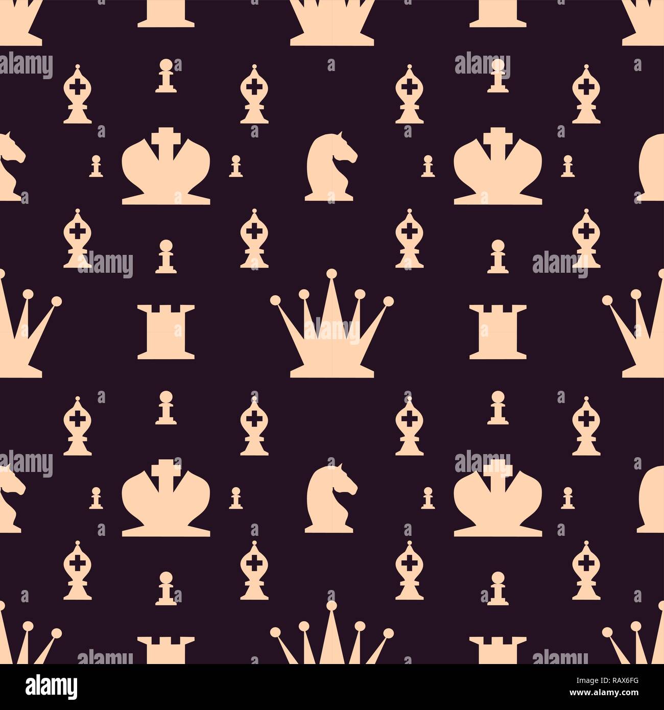 Chess Pieces Vector Seamless pattern Stock Vector Image & Art - Alamy