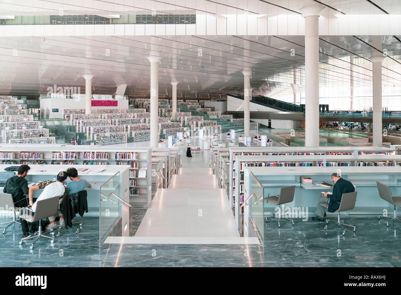 New Qatar national Library in Education City, Doha, Qatar. Architect ...