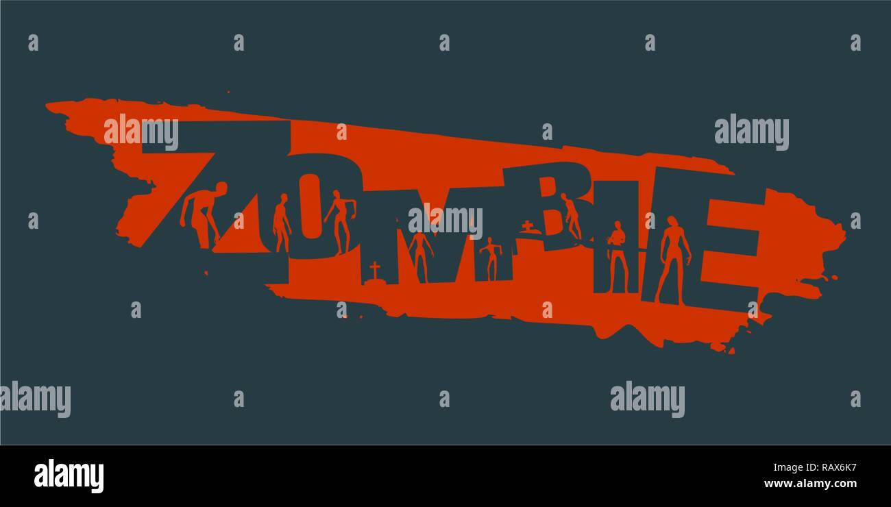 Zombie apocalypse lettering Stock Vector Image & Art - Alamy