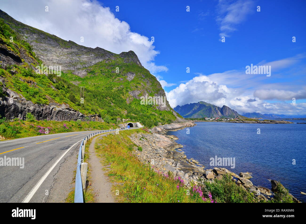 lofoten island in norway Stock Photo - Alamy