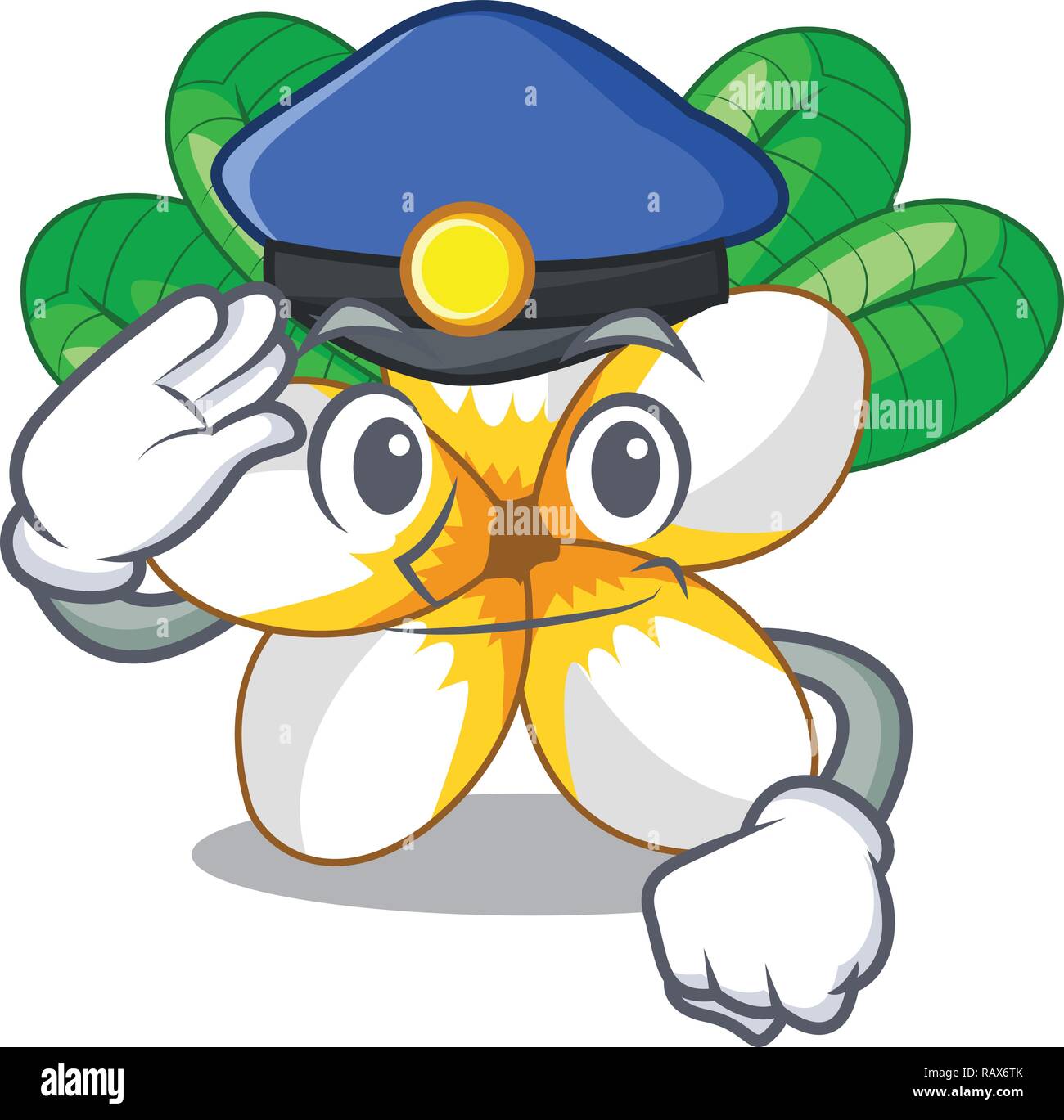 Police flower frangipain in a cartoon basket Stock Vector Image & Art ...