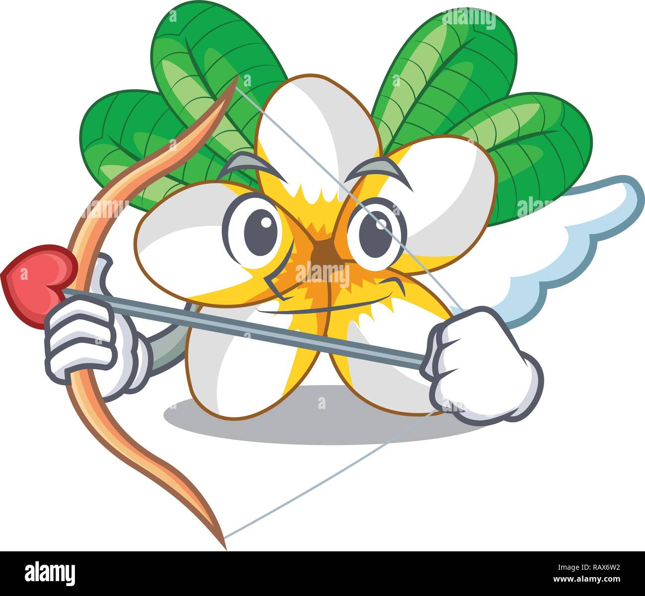 Cupid flower frangipain in a cartoon basket Stock Vector Image & Art ...