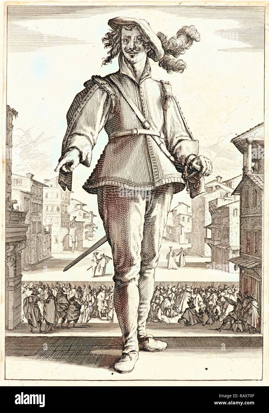 Jacques Callot (French, 1592 - 1635). Braggadocio, 1618. From The Three ...