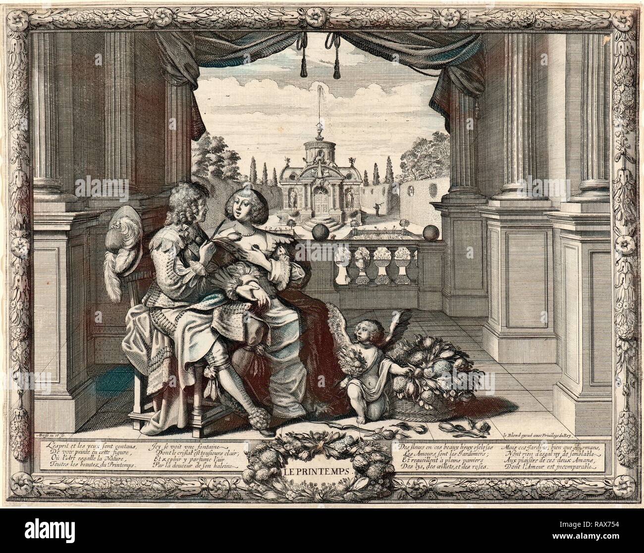 Abraham Bosse (French, 1602 - 1676). Spring (Le Printemps), 17th ...