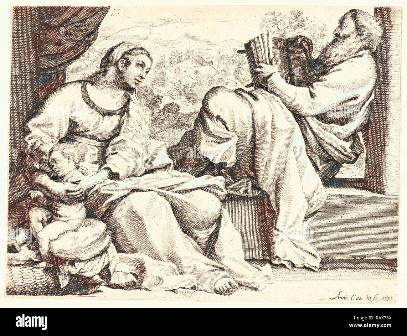 Annibale Carracci (Italian, 1560 - 1609). The Holy Family, 1590 ...