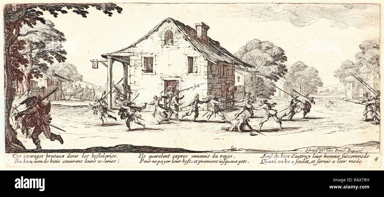 Jacques Callot (French, 1592 - 1635). A Marauding Expedition (La ...