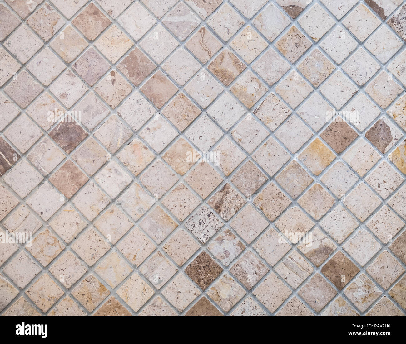 Abstract marble textured mosaic tiles in neutral color Stock Photo - Alamy
