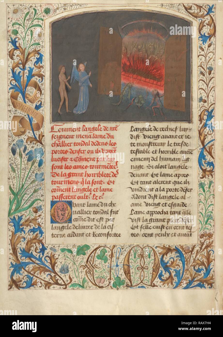 The Gates of Hell and Lucifer, Simon Marmion, Flemish, active 1450 ...