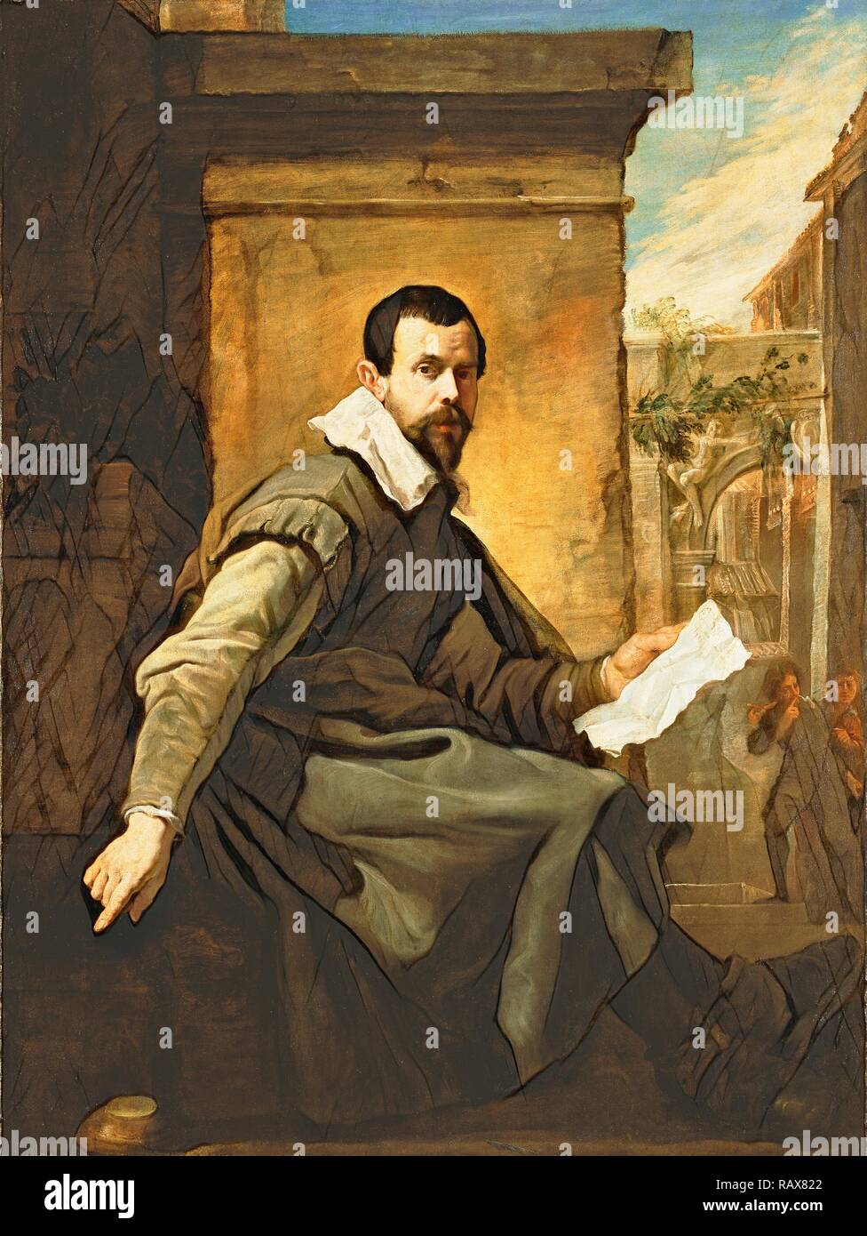 Portrait of a Man with a Sheet of Music, Domenico Fetti, Italian, about ...