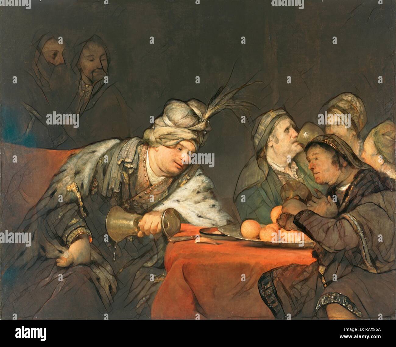 The Banquet of Ahasuerus, Aert de Gelder, Dutch, 1645 - 1727, 1680s ...
