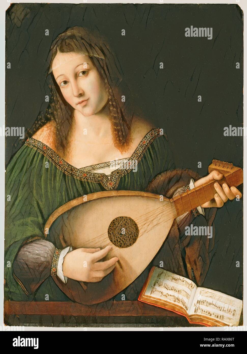 Lady playing the lute hi-res stock photography and images - Alamy