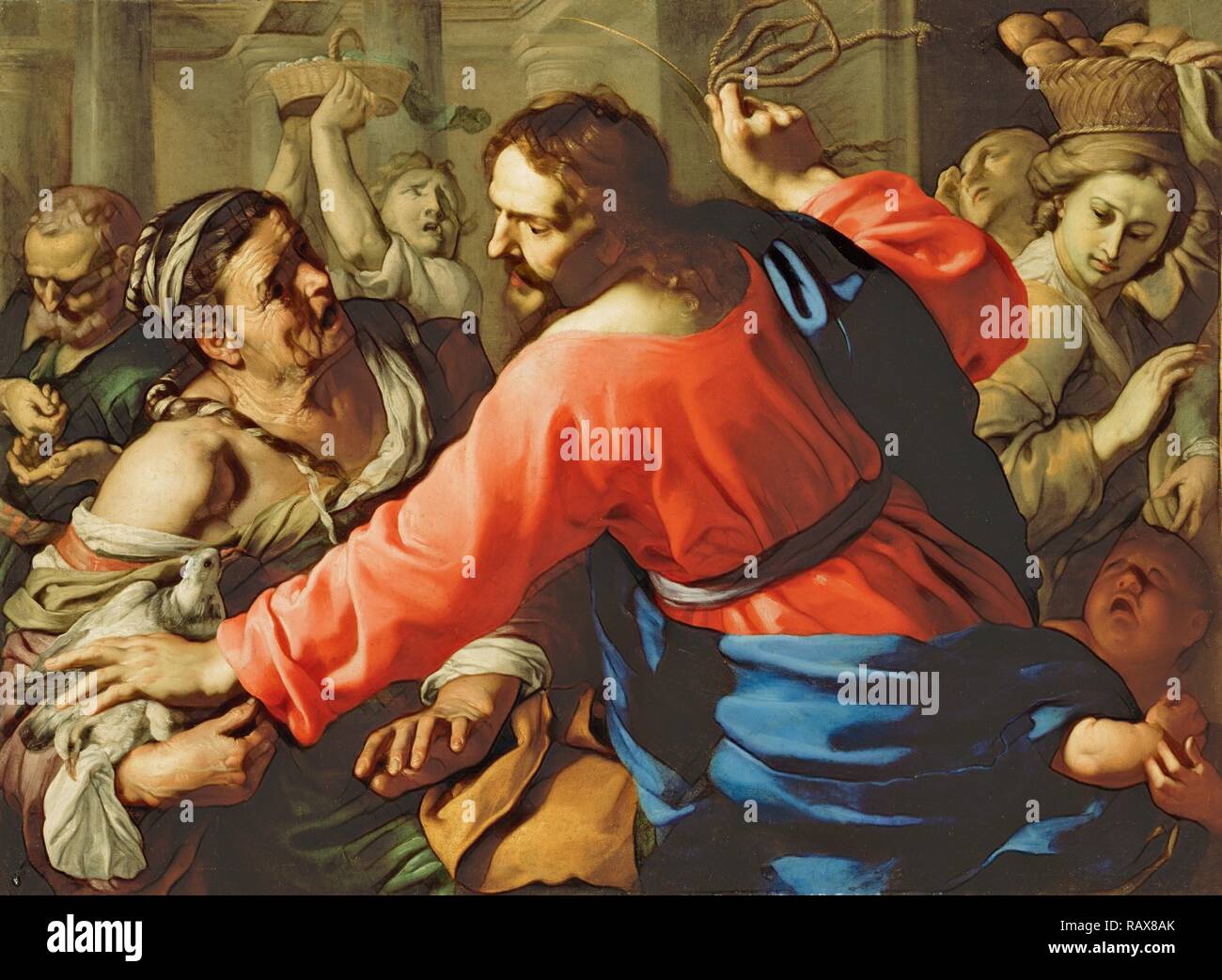 Christ Cleansing the Temple, Bernardino Mei, Italian (Sienese), about ...