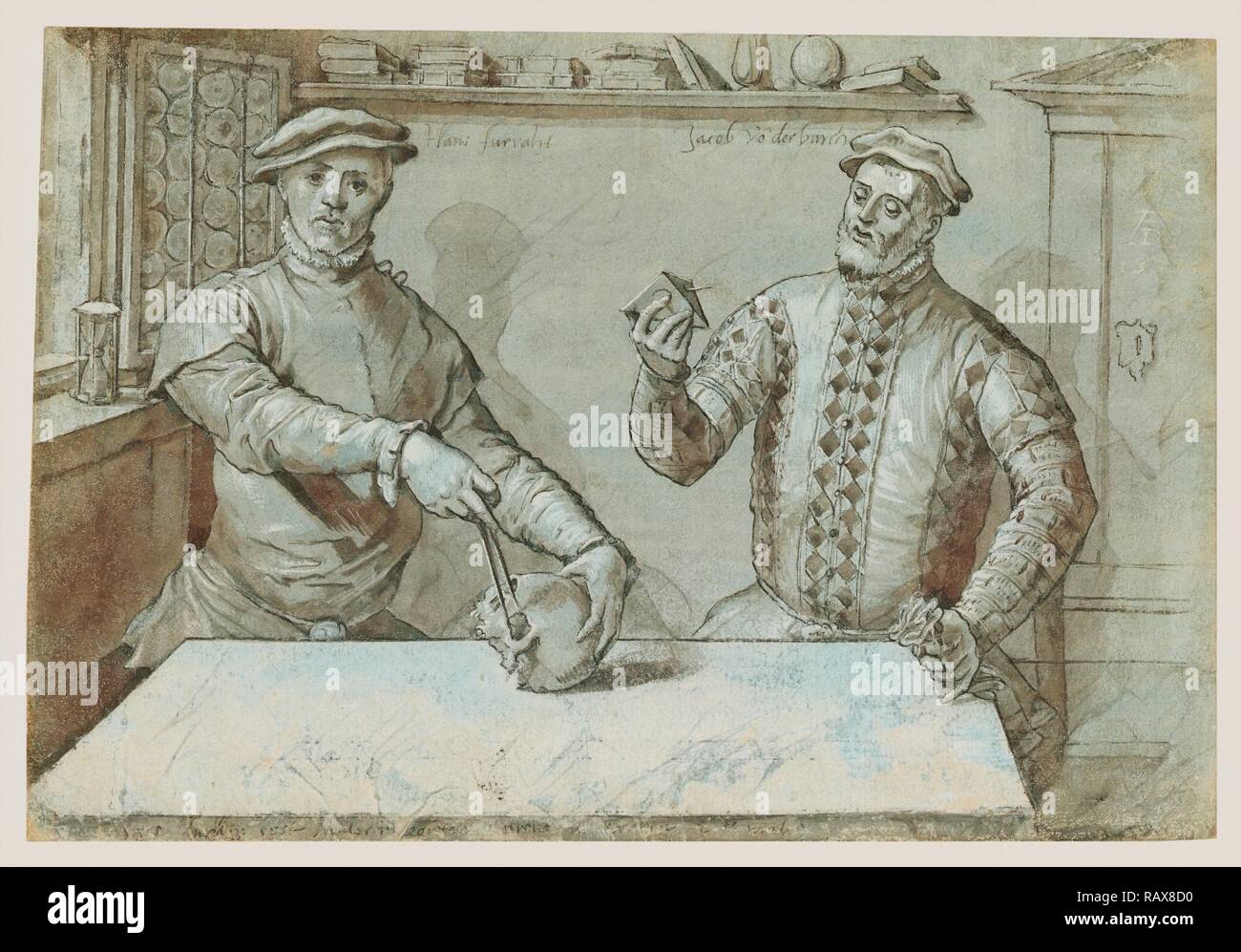 A Double Portrait of Hans Furraht and Jacob von der Burch, Attributed ...