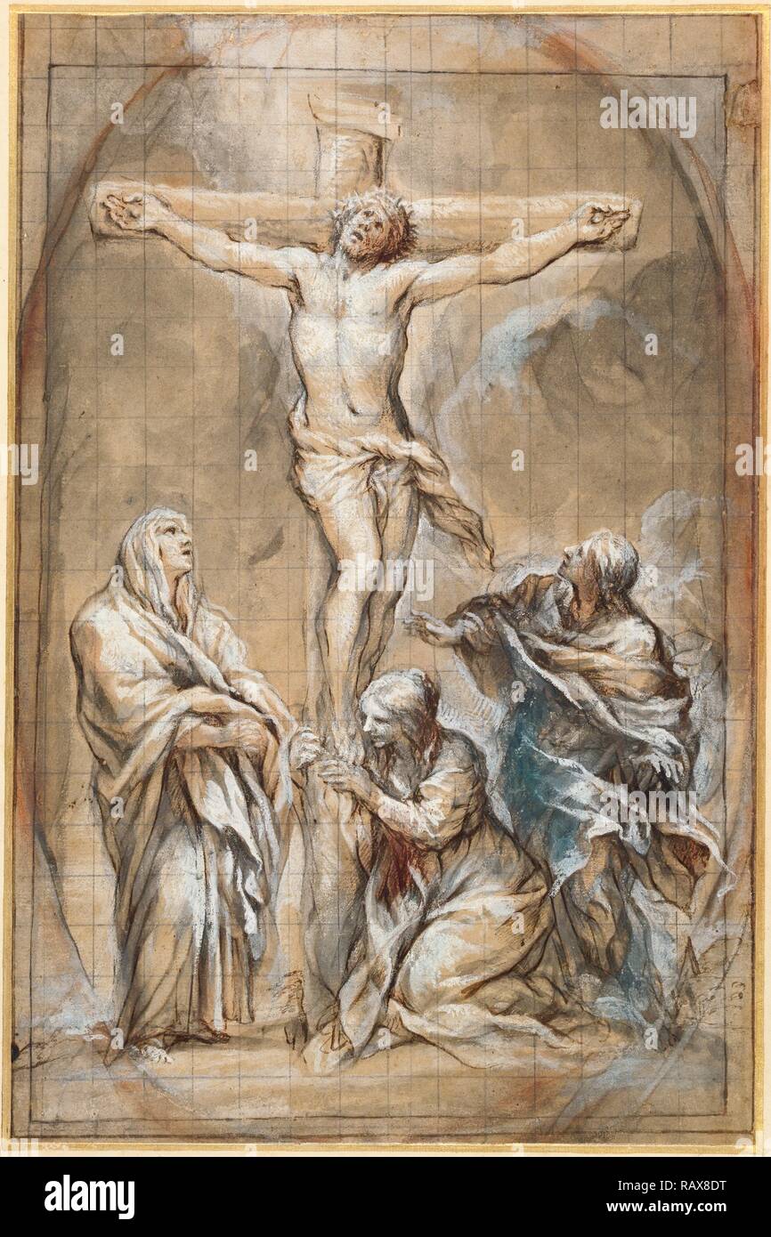 Christ on the Cross with the Virgin Mary, Mary Magdalene, and Saint John, Pietro da Cortona ...