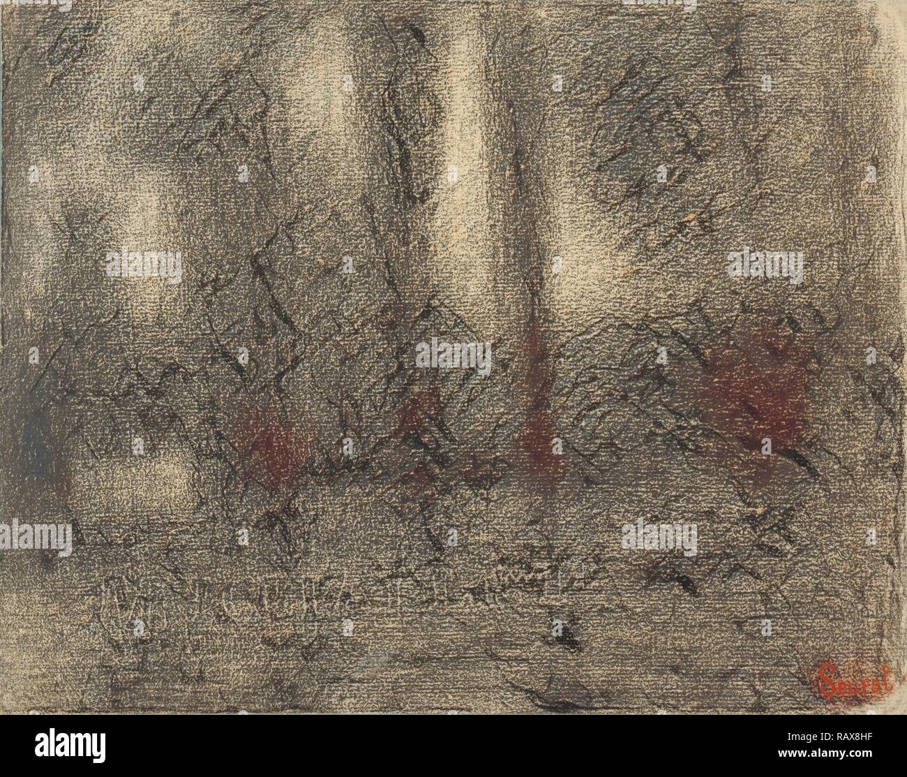 Poplars, Georges Seurat, French, 1859 - 1891, France, Europe, about ...