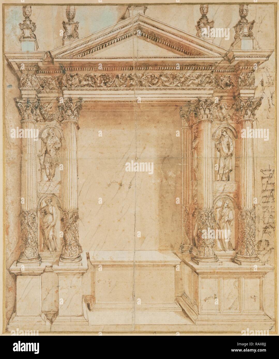 Design for an Altar, Baldassare Peruzzi, Italian, 1481 - 1536, Italy ...