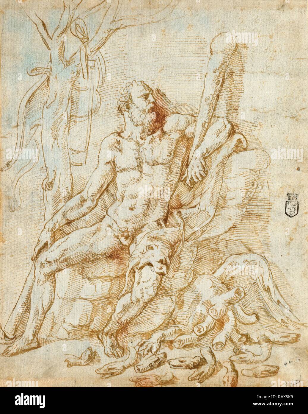 Hercules Resting after Killing the Hydra, Giulio Romano (Giulio Pippi ...