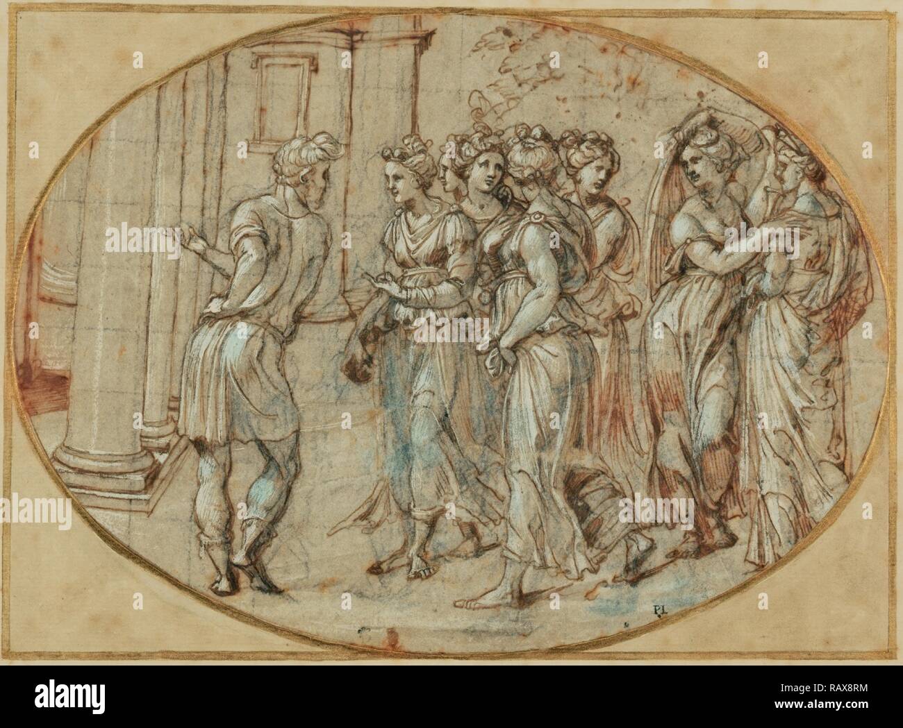 Odysseus and the Daughters of Lycomedes, Baldassare Peruzzi, Italian ...