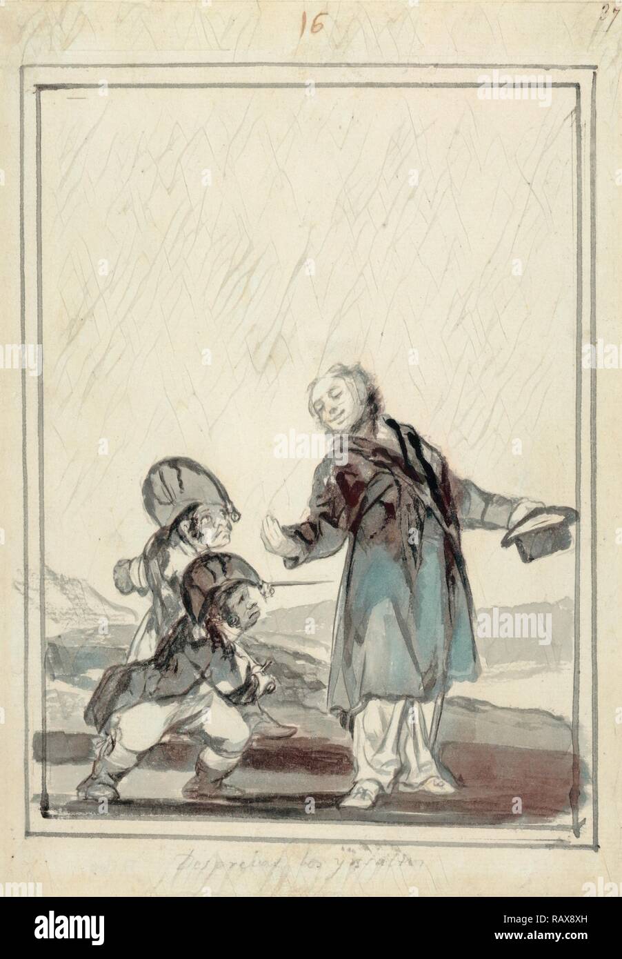 Contemptuous of the Insults, Francisco José de Goya y Lucientes ...