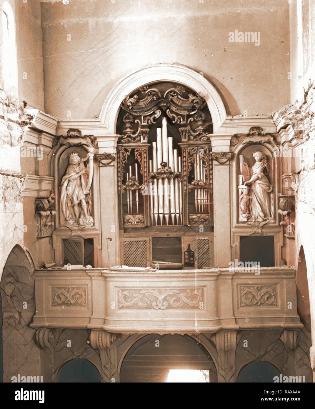 Abruzzo, L'Aquila, Corfinio, Basilica Valvense, Italy, 20th century ...