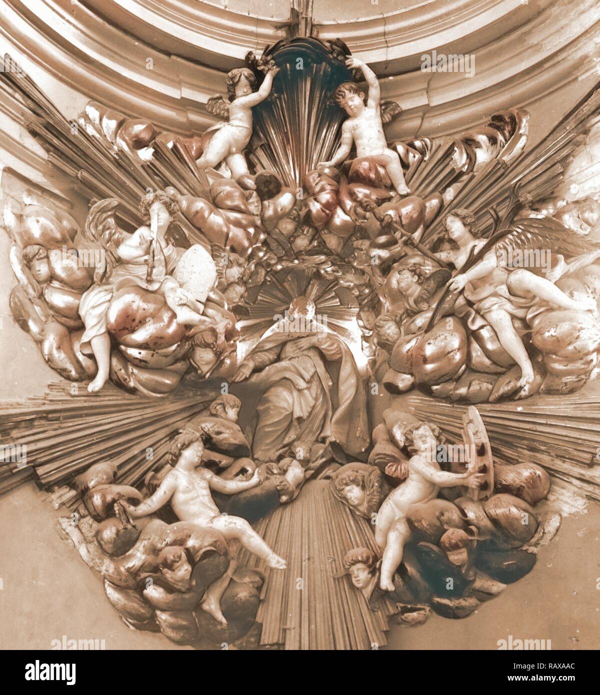 Abruzzo, L'Aquila, Corfinio, Basilica Valvense, Italy, 20th century ...