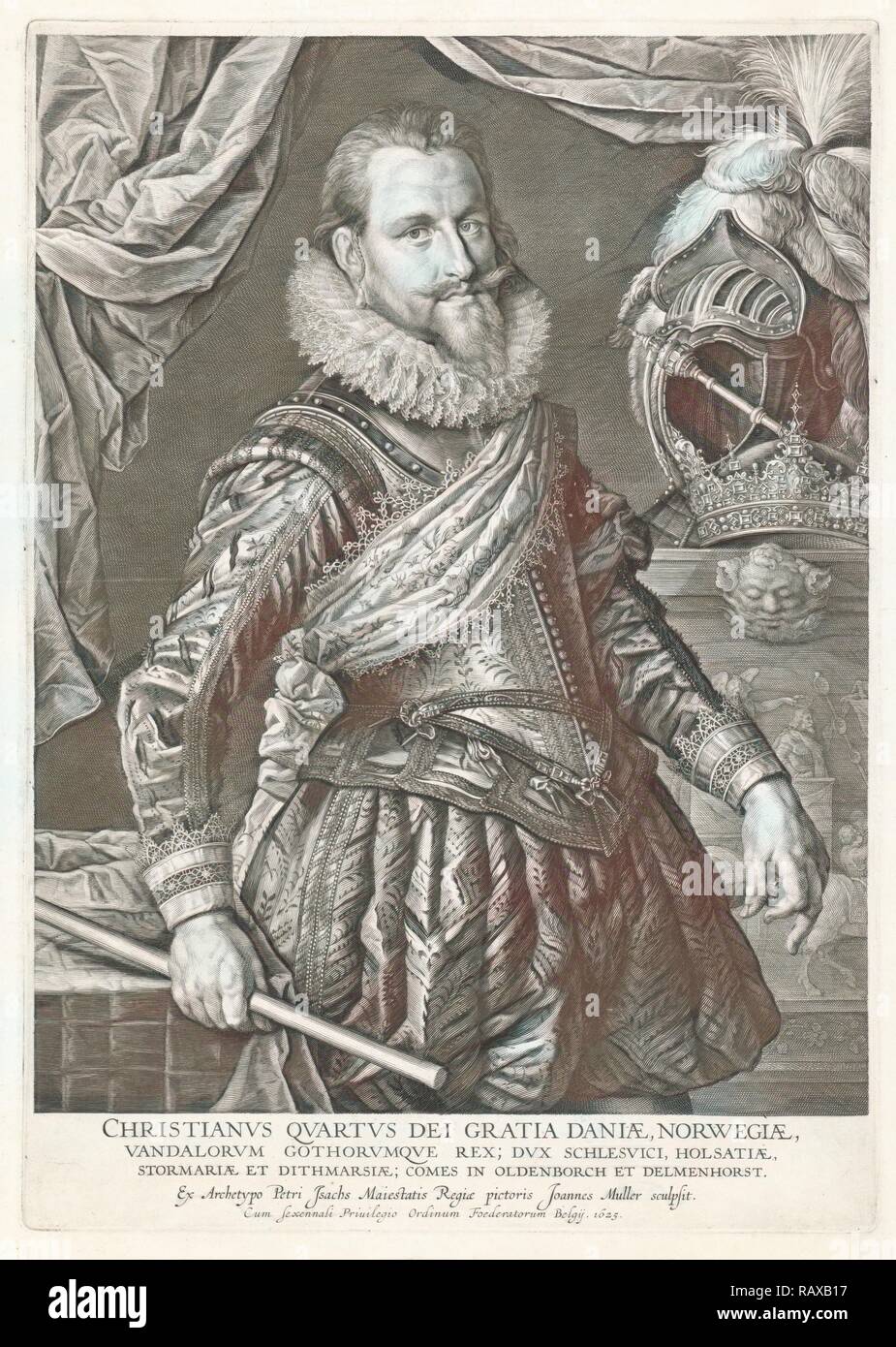 Portrait of King Christian IV of Denmark and Norway, Jan Harmensz ...