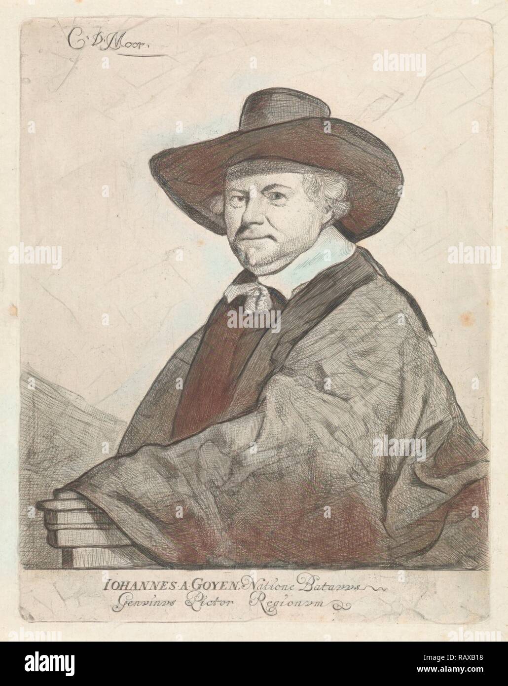 Portrait of Jan van Goyen, Carel de Moor II, Gerard ter Borch II, 1665 ...