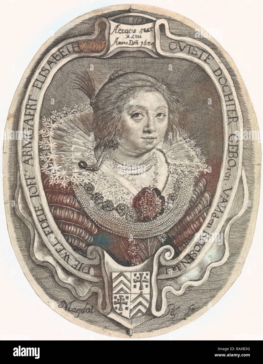 Portrait of Armgaert Elizabeth van Dordt van Roosendaal, print maker ...