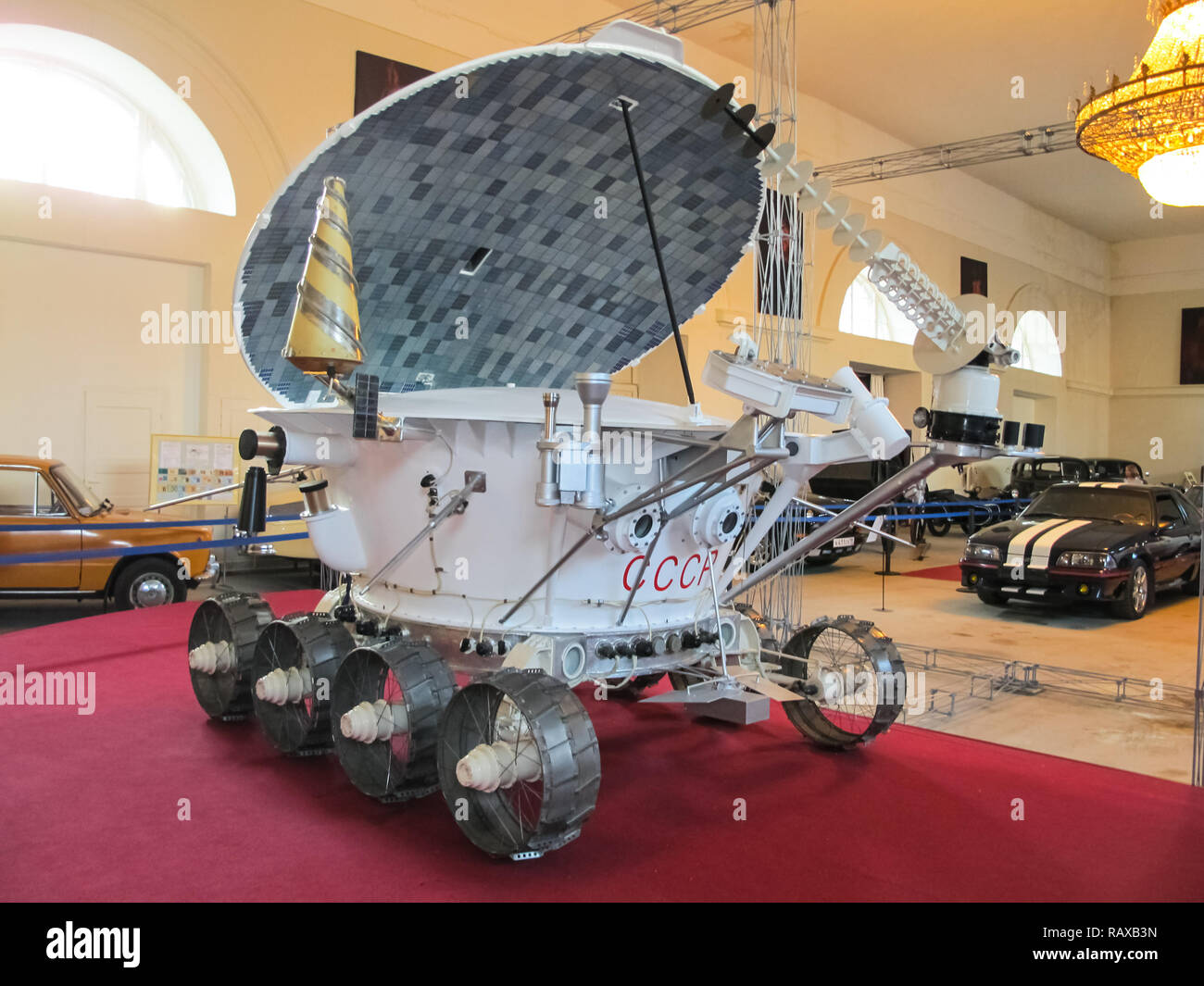 Museum of retro cars, St Petersburg, Russia - December 19, 2018 ...