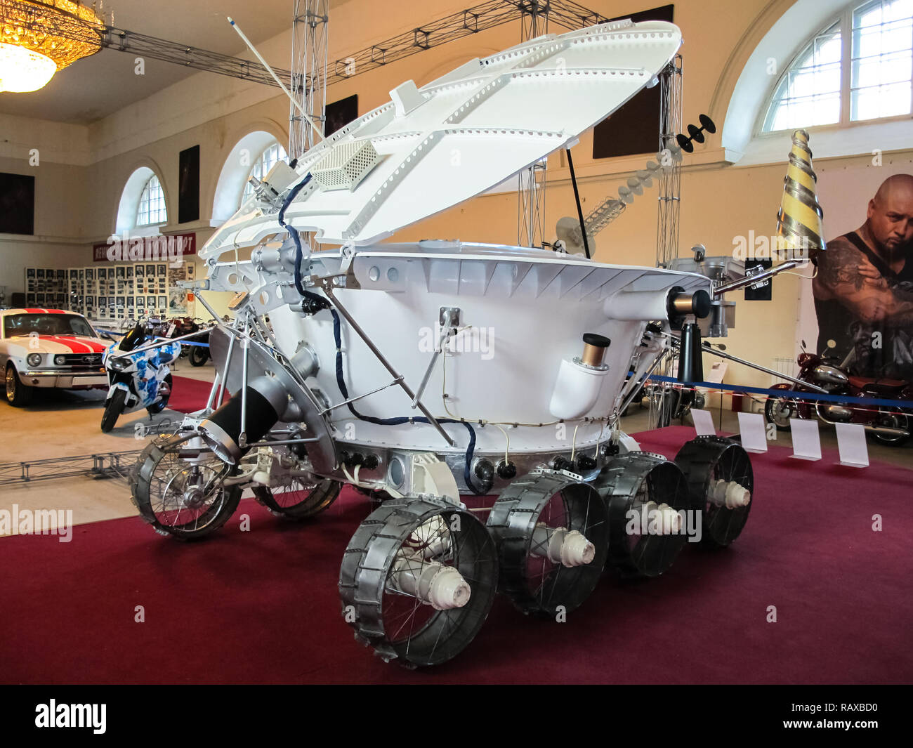 Museum of retro cars, St Petersburg, Russia - December 19, 2018 ...