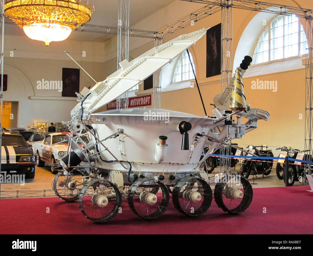 Museum of retro cars, St Petersburg, Russia - December 19, 2018 ...