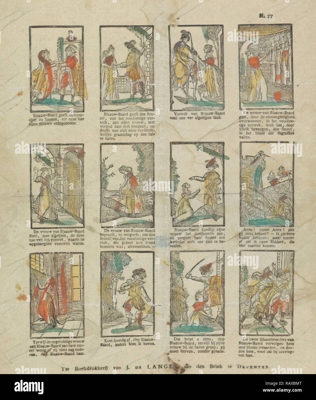 Bluebeard, Jan de Lange (II), Anonymous, 1822 - 1849. Reimagined by ...