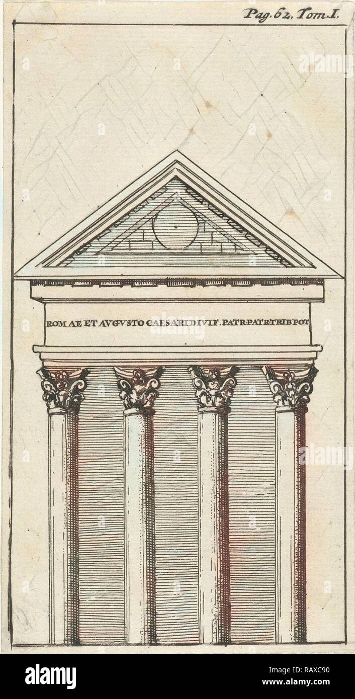 Roman temple in Pula, Jan Luyken, Hendrick and Dirk Boom, 1679 ...